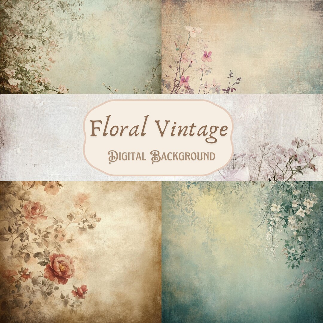 Vintage Textured Digital Backdrop With Soft Faded Hues Distressed ...