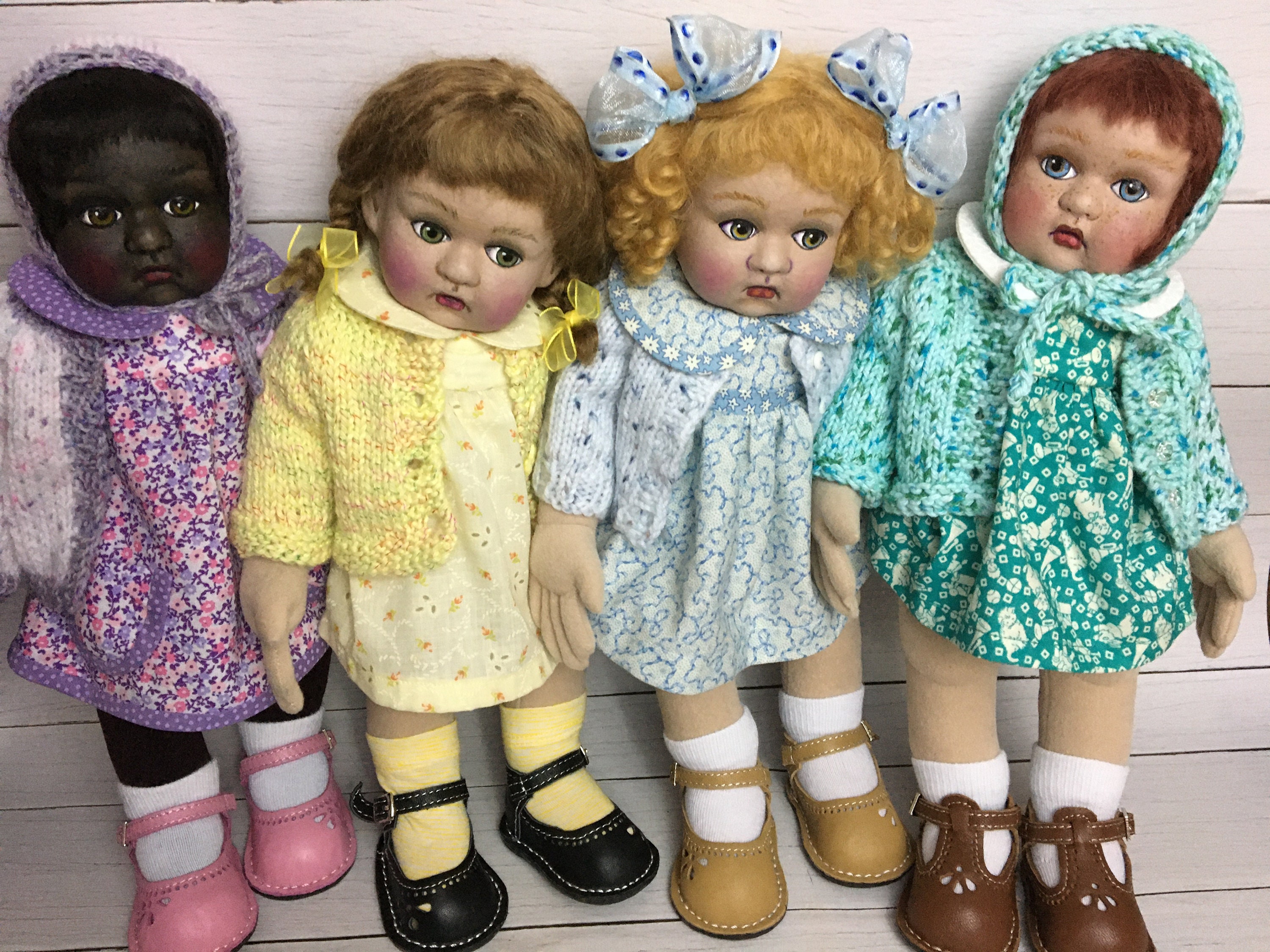 Little Lark 3 Original Cloth Over Sculpture Painted Doll - Etsy