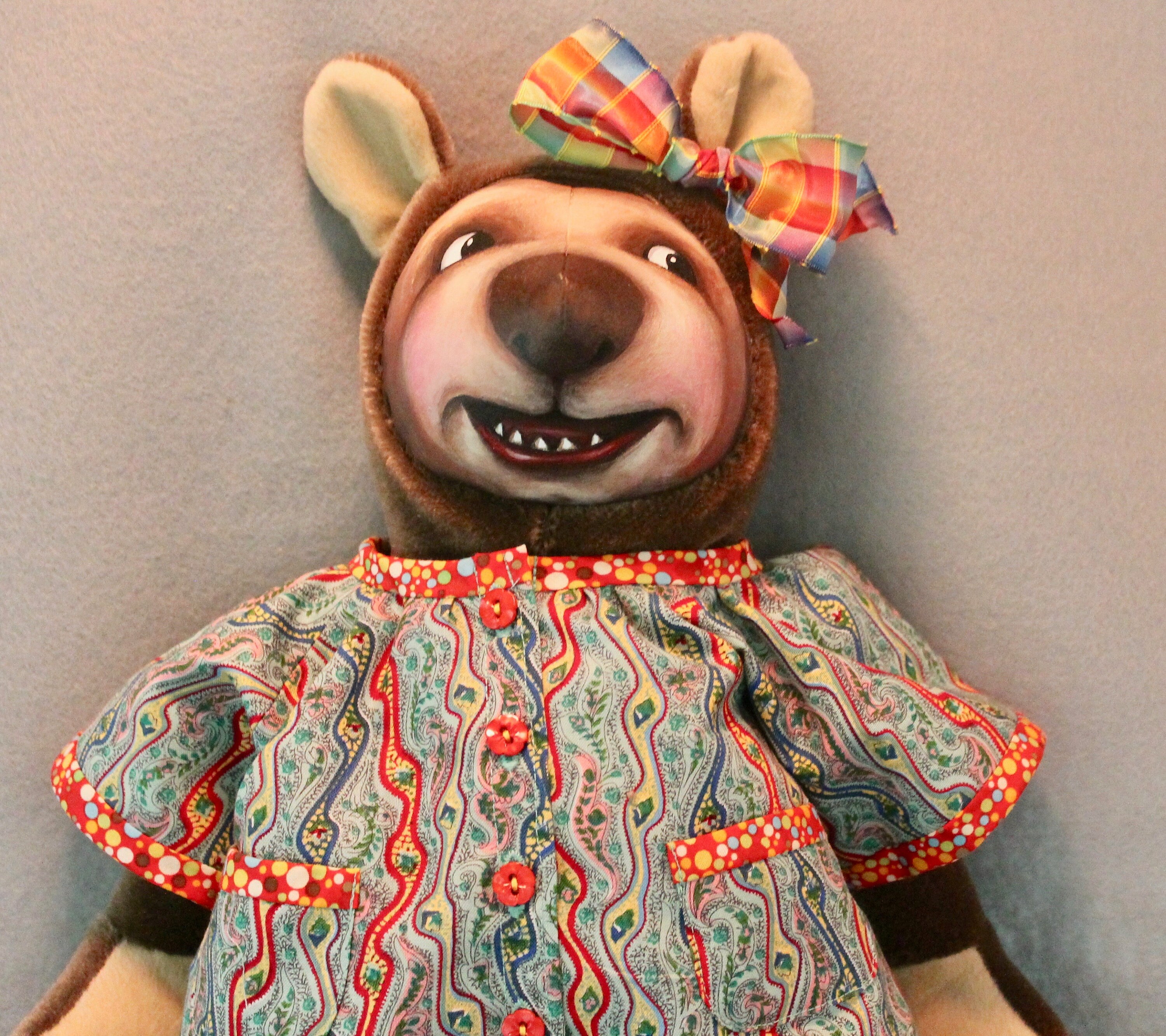 Teddy Bear, Mohair "growly Girl" Painted Face Byniada Artist Donna May ...