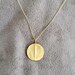 24k Gold Disc Pendant, Pure Gold Necklace, 24k Gold Handmade Jewelry - Etsy