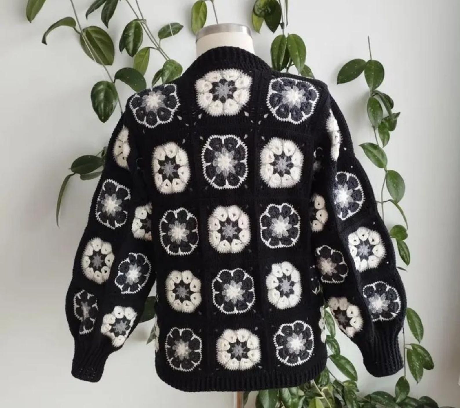 Pattern Pdf, Cardigan Pdf, African Flower Cardigan, Granny Square ...