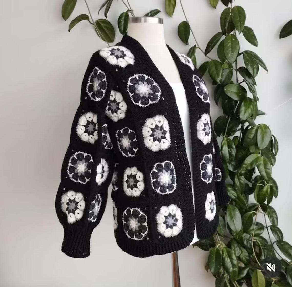 Pattern Pdf, Cardigan Pdf, African Flower Cardigan, Granny Square ...