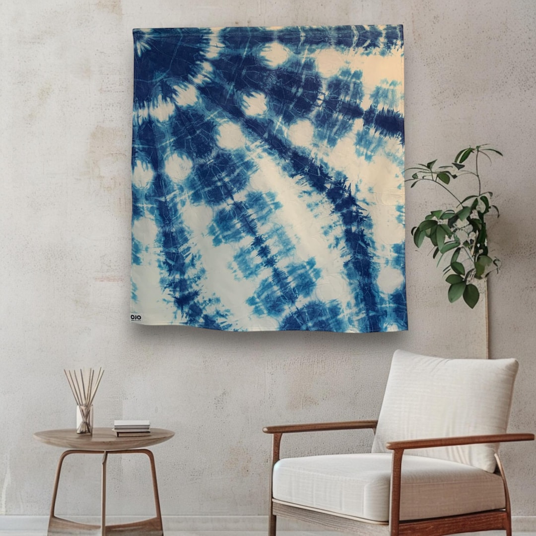 Shibori Wall Art , Handmade Wall Hanging , Traditional Japanese Shibori ...