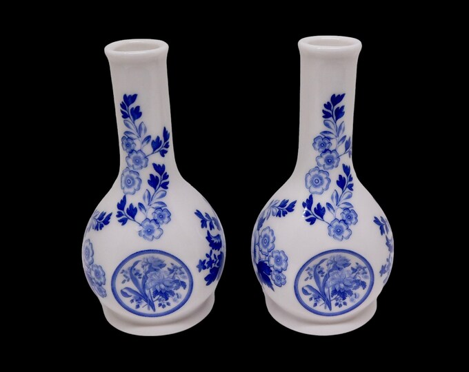 SPODE Blue Room Collection Bud Vase. Blue and White Floral Toile ...