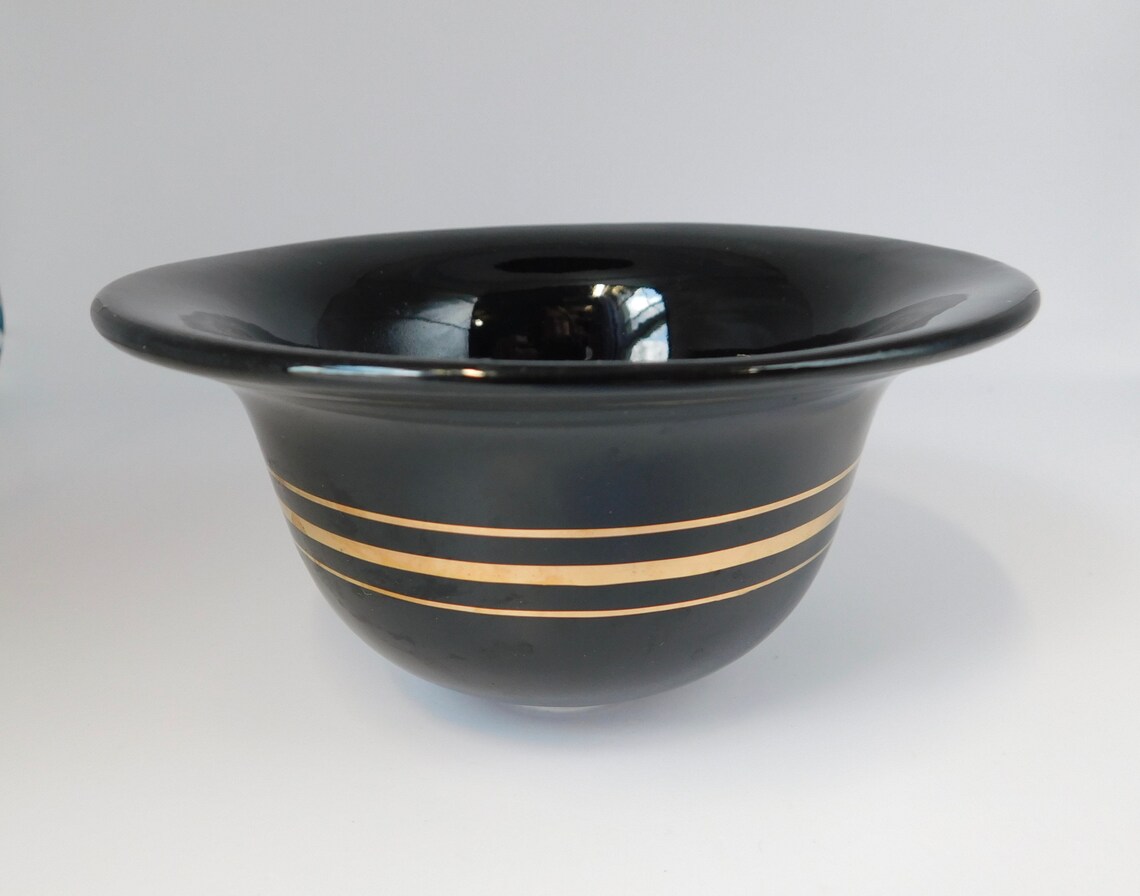 Vintage Black and Gold Porcelain Cup/bobeche for Chandeliers. - Etsy