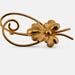 1950s FORSTNER Gold Filled Flower Brooch/pin - Etsy