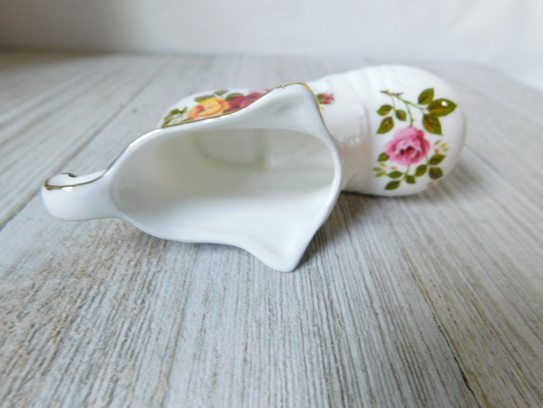 Vintage cottage Rose Bone China Booth/shoe. - Etsy