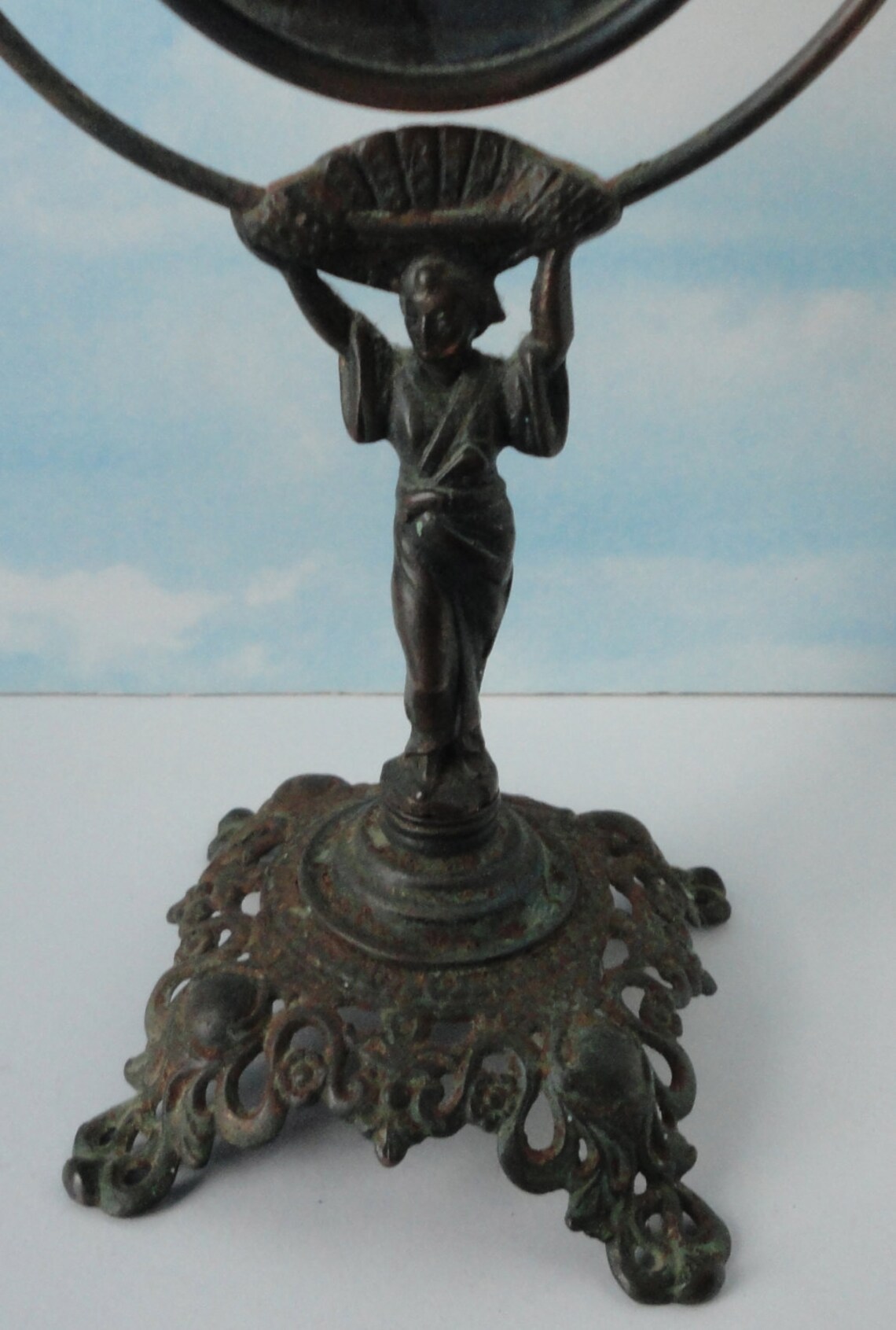 Antique American Anglo-japanese Style Cast Iron Figural Vanity - Etsy