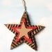 Vintage Folk Art Star.hand Made Christmas Wooden Star Ornament ...