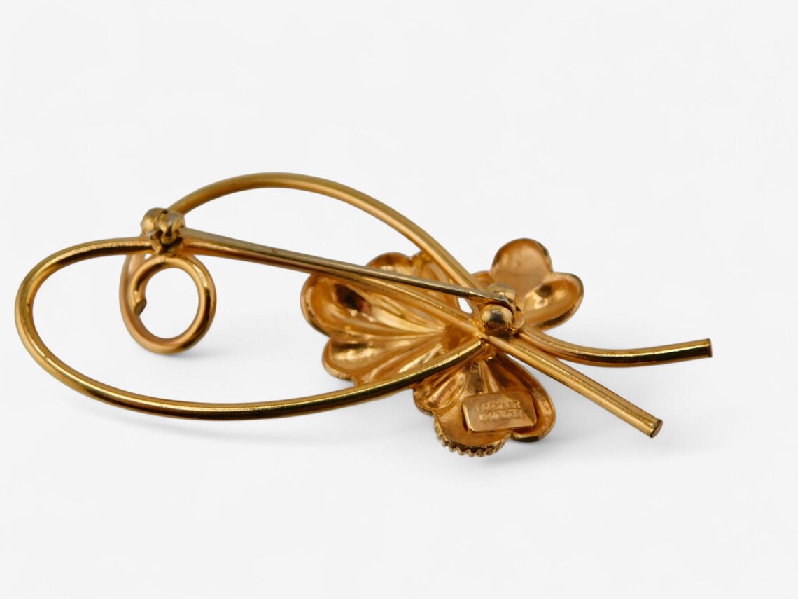 1950s FORSTNER Gold Filled Flower Brooch/pin - Etsy