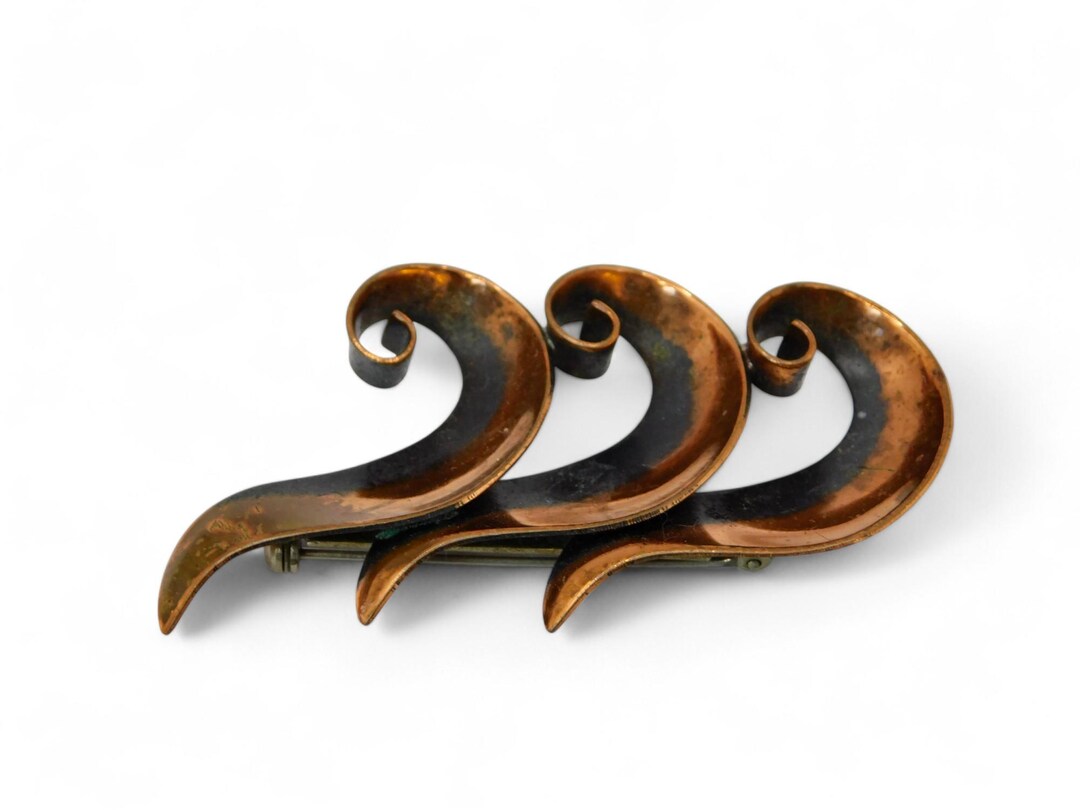 MCM Mid Century Modern Copper by Bell Brooch/pin. - Etsy