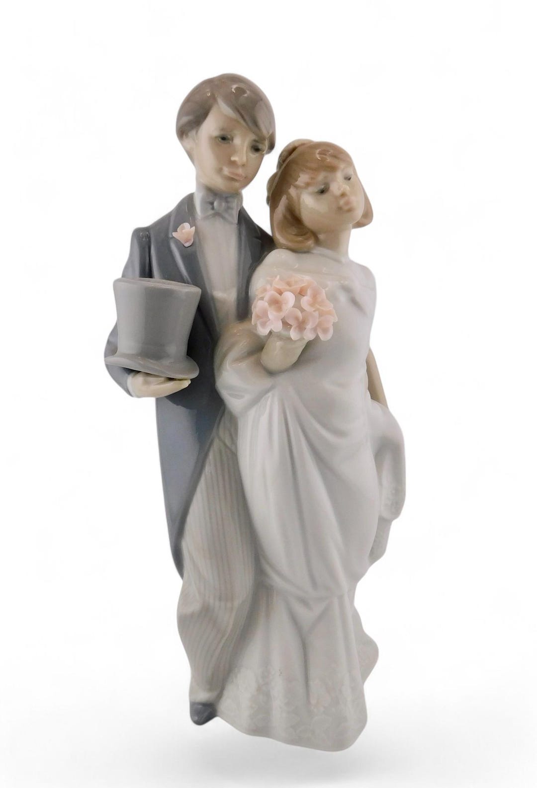 1994 LLADRÓ wedding Bells Porcelain Figurine Bride and Groom. Retired ...