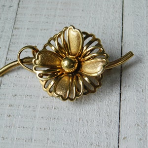 1950s FORSTNER Gold Filled Flower Brooch/pin - Etsy