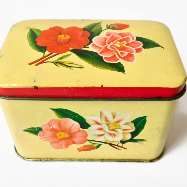 Floral Tin Box - Etsy
