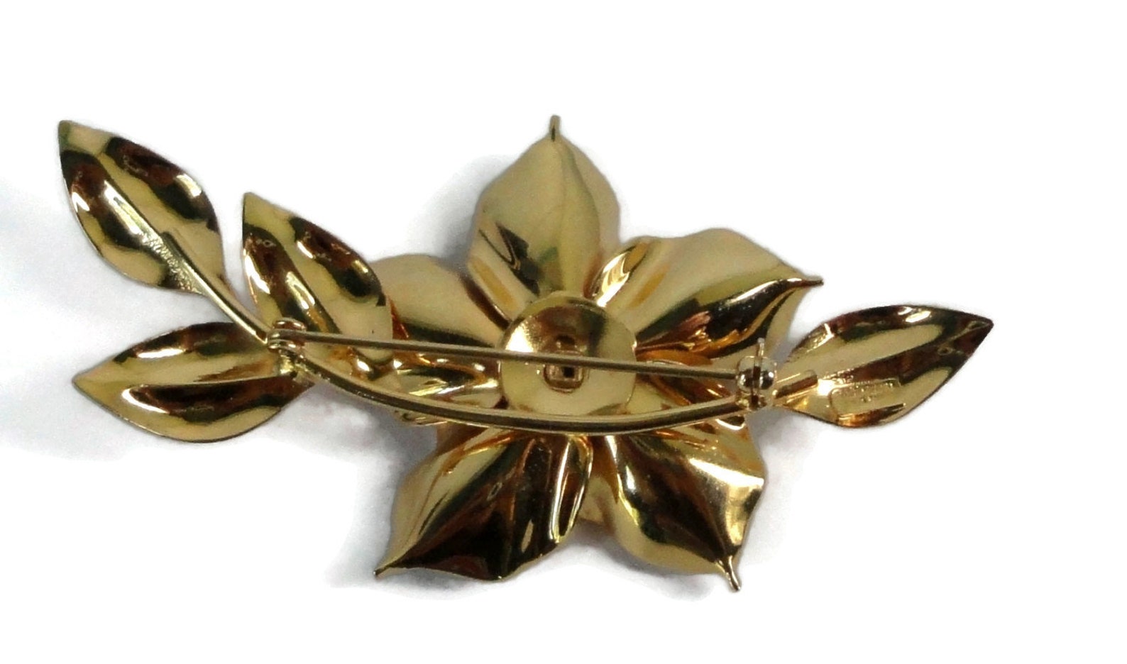 BOND BOYD Gold Filled Dogwood Flower Brooch. Pin. - Etsy