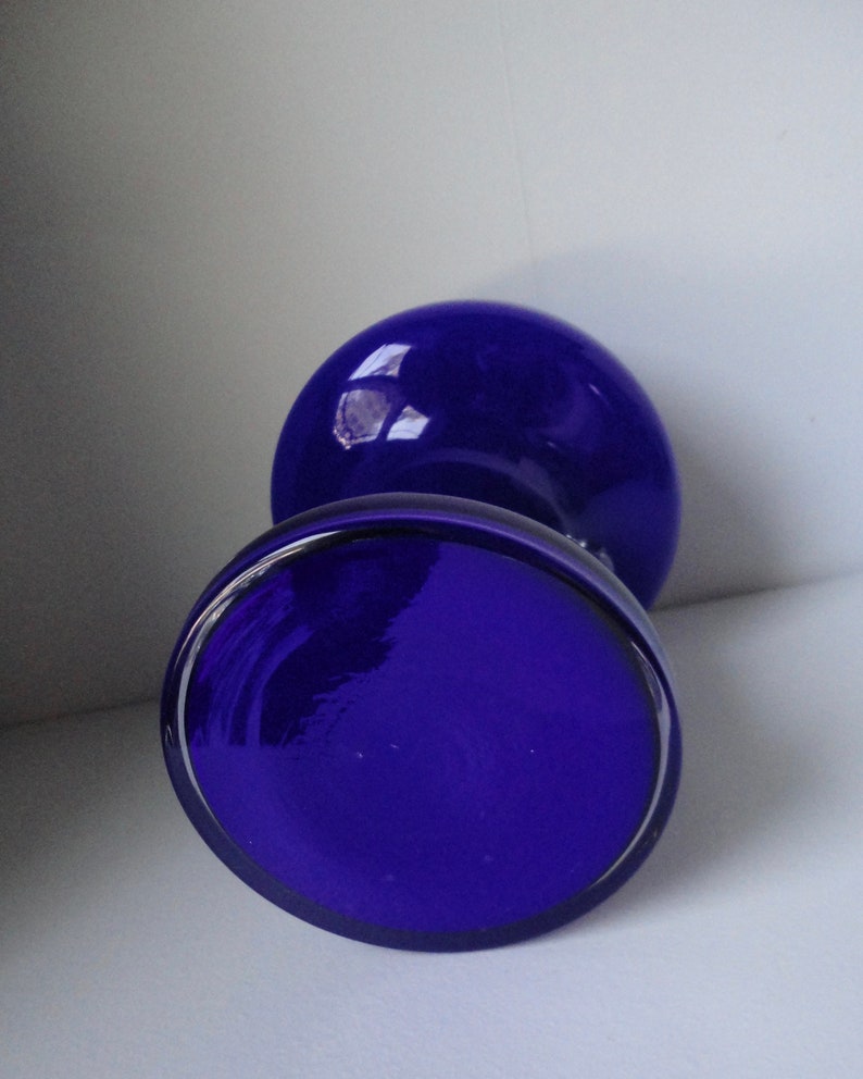 TARNOWIEC Hand Made Cobalt Blue White Cased and Clear Handles - Etsy