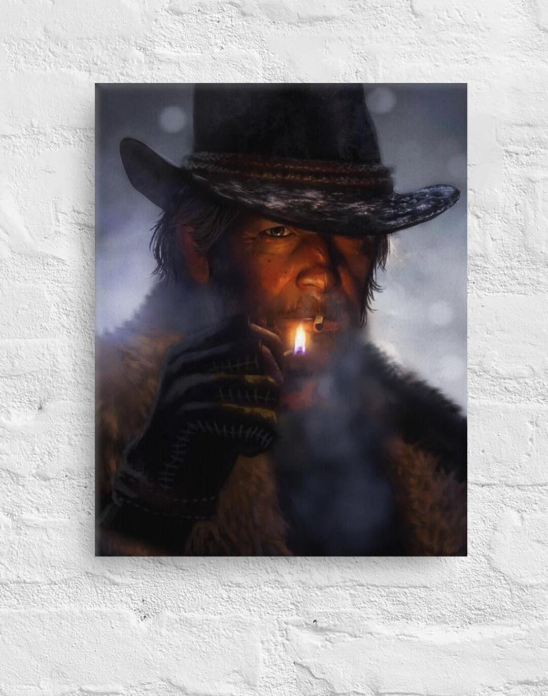 RDR2 Arthur Morgan Hand Painted Thin Canvas Enter, Pursued by a Memory ...