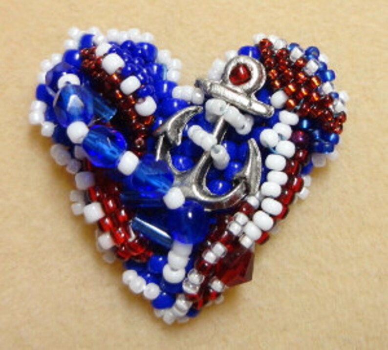 Freeform Peyote Heart PDF Tutorial - Etsy