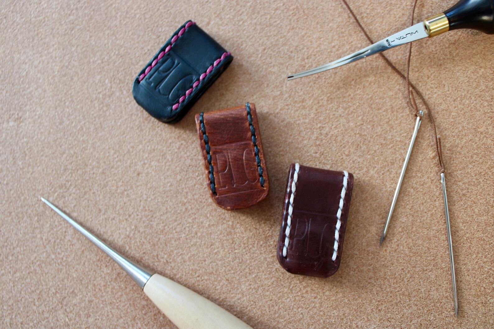 Magnetic Bookmark, Handmade Italian Leather, Customized Gift for Him ...