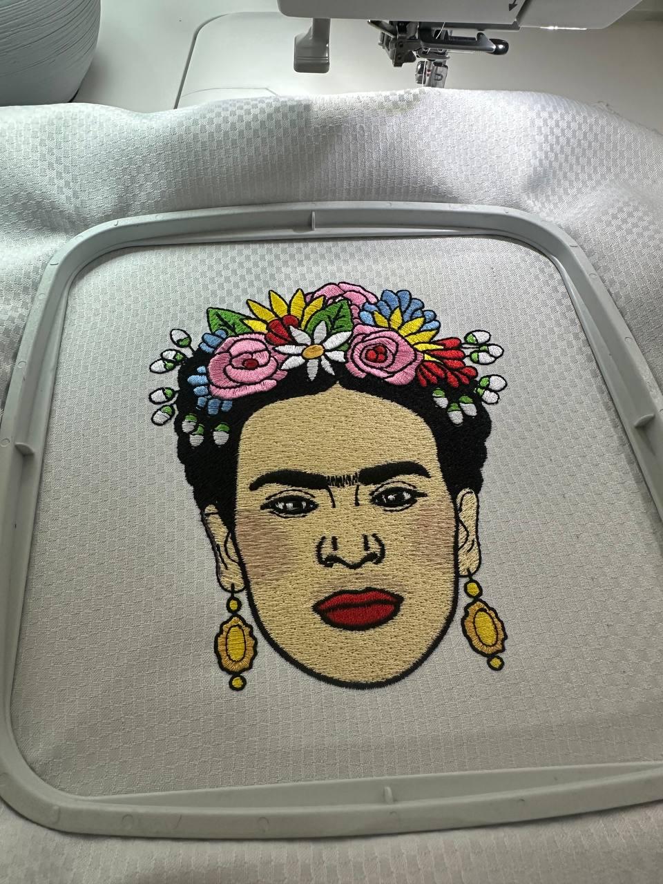 Frida Kahlo Machine Embroidery Design – Colorful Mexican Folk Art ...
