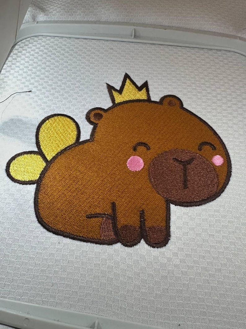 Kawaii Capybara Embroidery Design – Capybara Embroidery Design – Cute ...