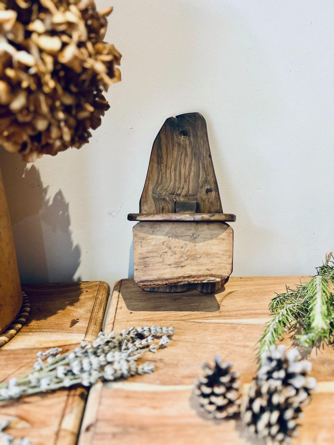 Rustic Provencal Wooden Salt Box - Etsy