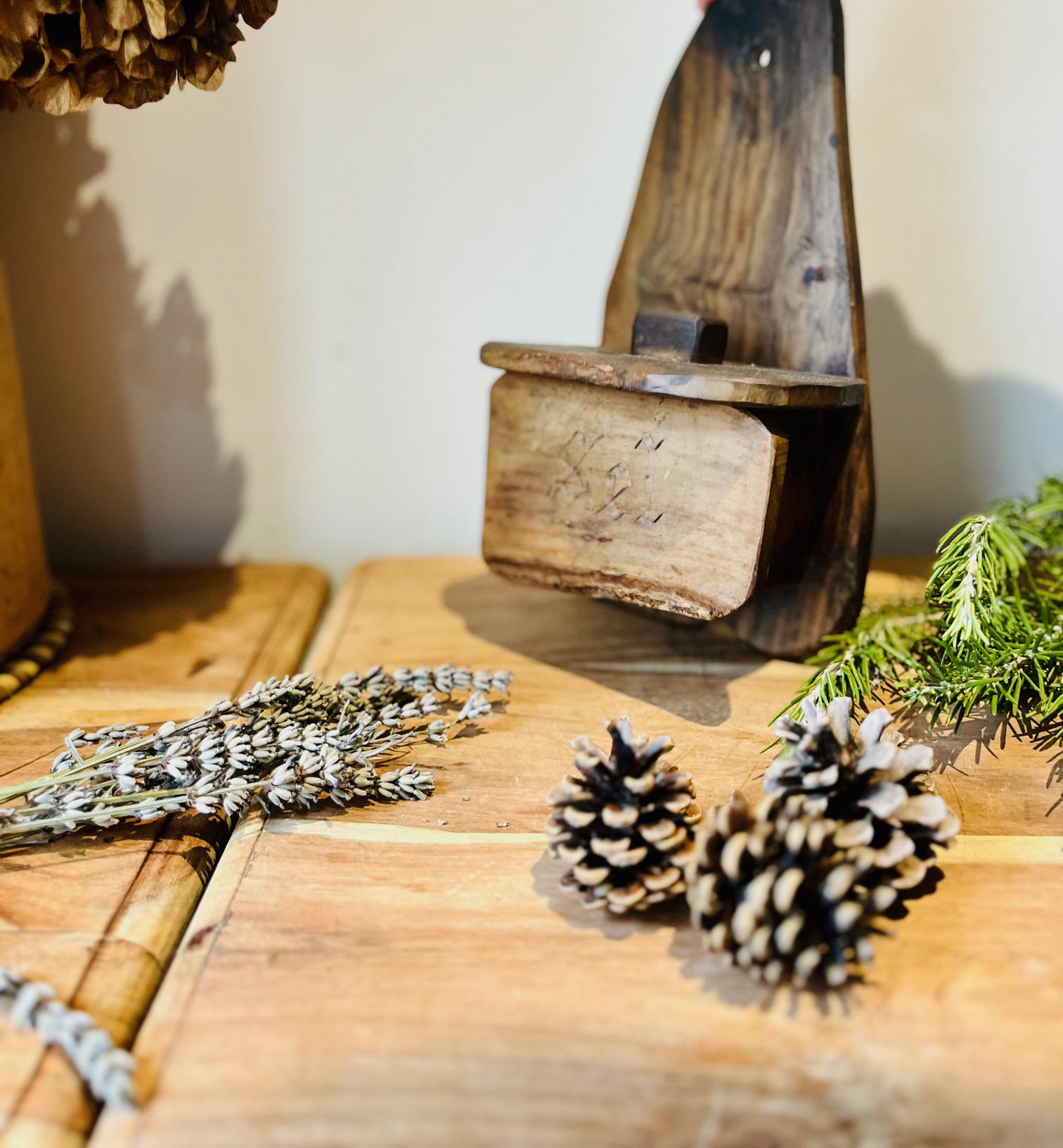 Rustic Provencal Wooden Salt Box - Etsy