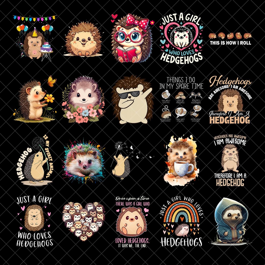 Hedgehog PNG Funny Hedgehog PNG Silly Woodland Animals Whimsical Forest ...