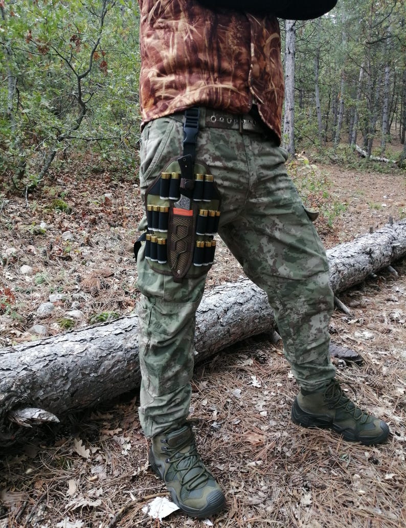 Tactical Leg Cartridge Holder With Knife Pouch - Etsy