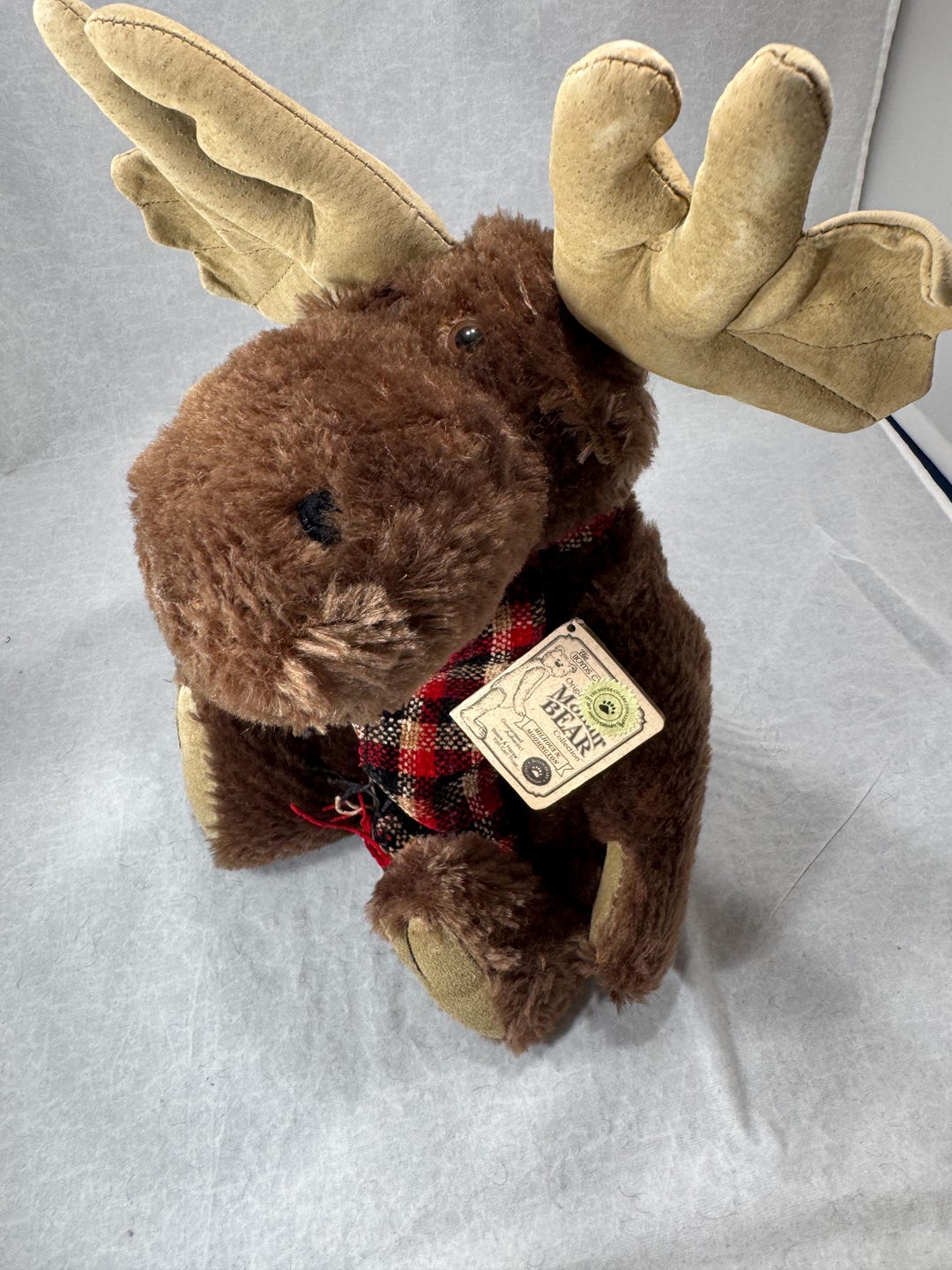 Boyds Mohair Moose Plush – "milhous N. Moosington" Jointed Collectible ...