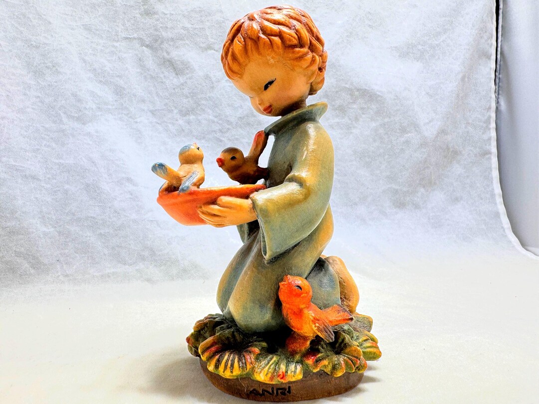 ANRI "sharing" by Juan Ferrandiz – Handcrafted Wood Figurine | Boy With ...