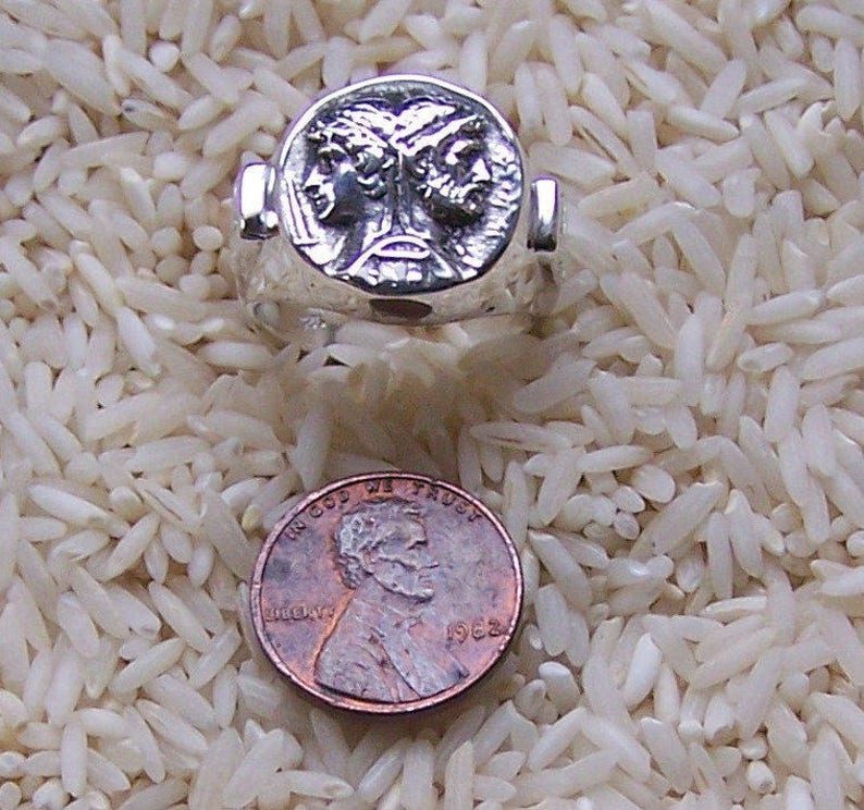 Janus Ring God of New Beginnings Mans Ring in Sterling Silver | Etsy