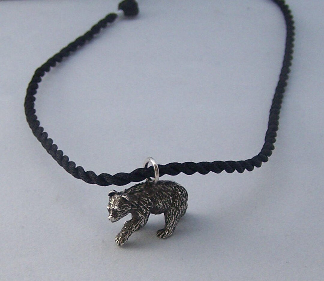 Heavy Sterling Silver Bear - Etsy