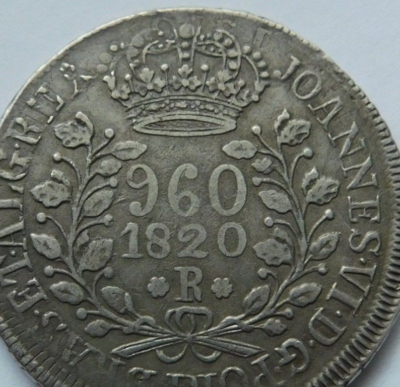 1820 Brazil 960 Reis Silver Mint Mark R rio | Etsy