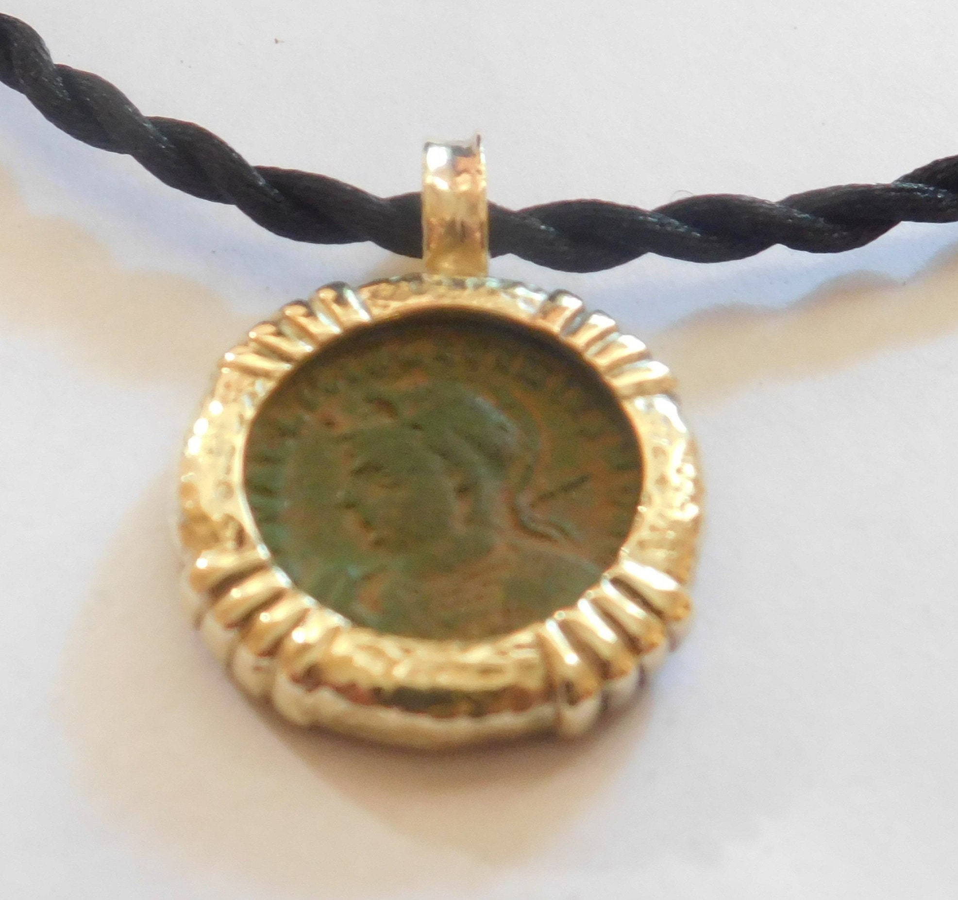 14k Pendant With an Authentic Ancient Roman Coin of Licinius Minted ...