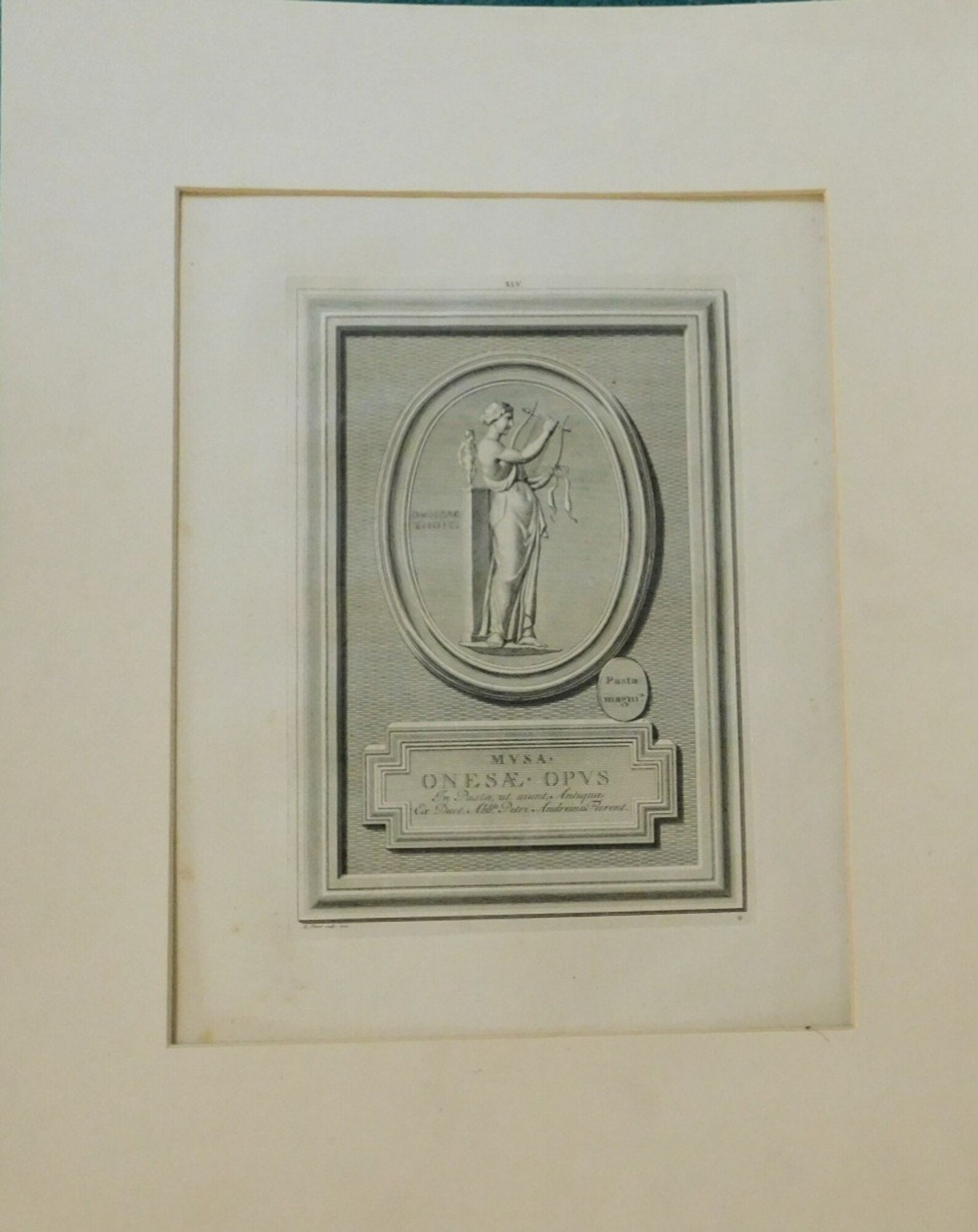 1724 Antique Print of a Muse - Etsy