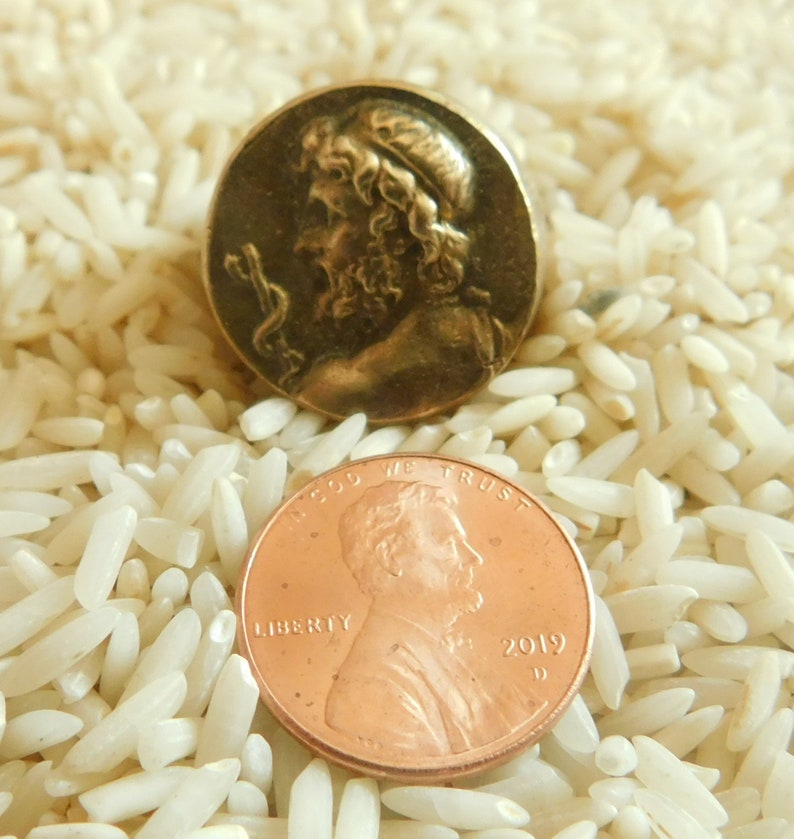 Asklepios God of Medicine and Healing Ancient Coin Replica | Etsy