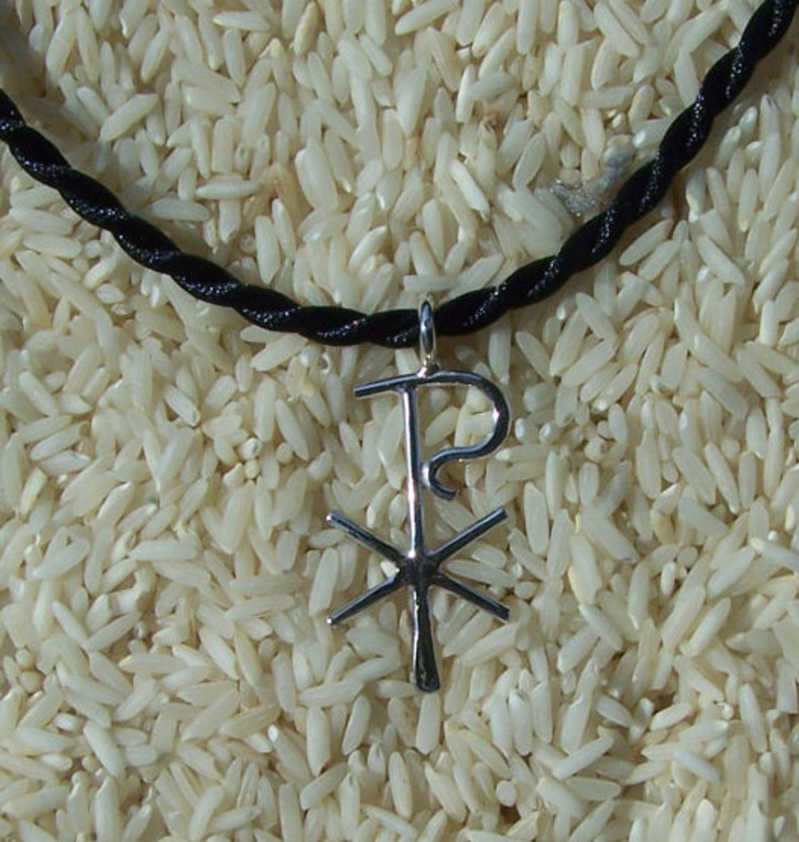 Handmade Chi Rho Silver Pendant - Etsy UK