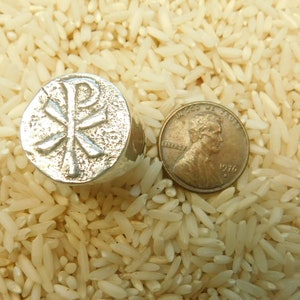 Chi Rho Ancient Coin Replica Silver Ring - Etsy