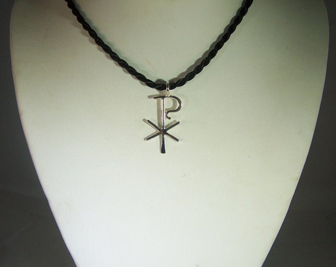 Handmade Chi Rho Silver Pendant - Etsy