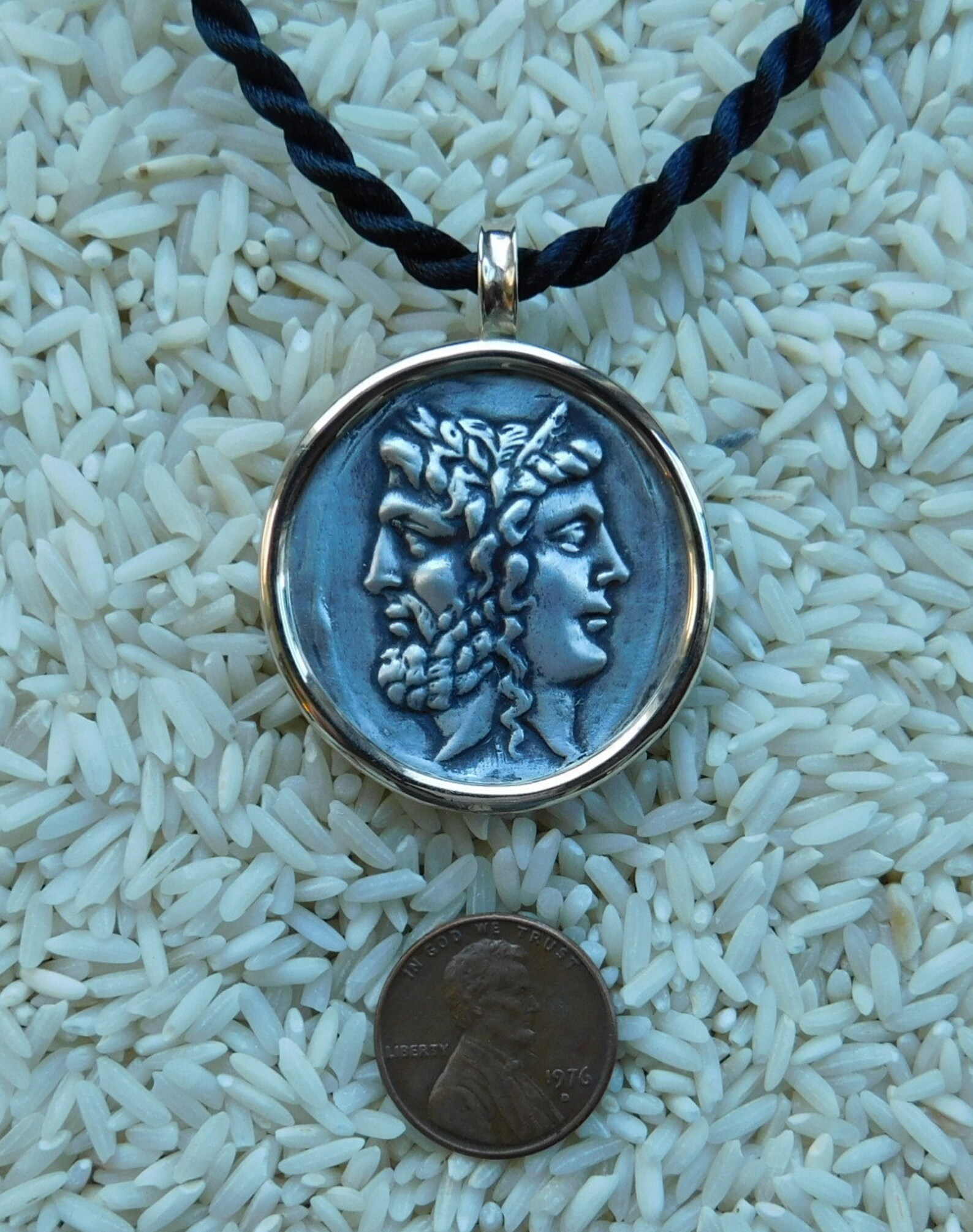 14k/sterling Silver Janus Pendant - Etsy