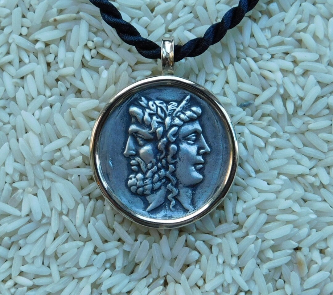 14k/sterling Silver Janus Pendant - Etsy