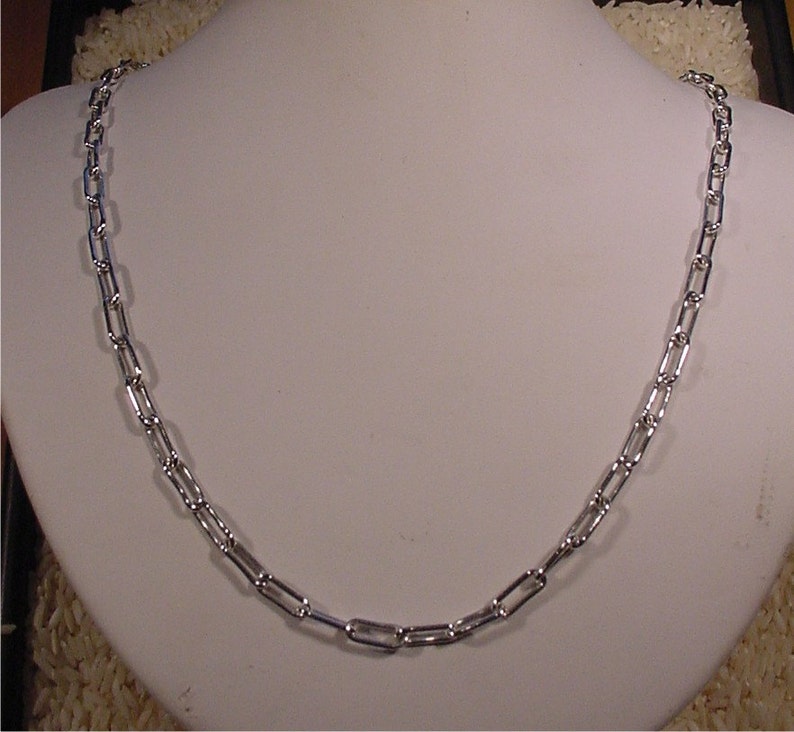 24 Inch Heavy Handmade Sterling Silver Chain | Etsy