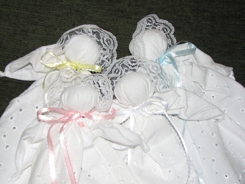 White Hanky Baby, Prayer Doll, Pew Baby With Eyelet Fabric Great for ...