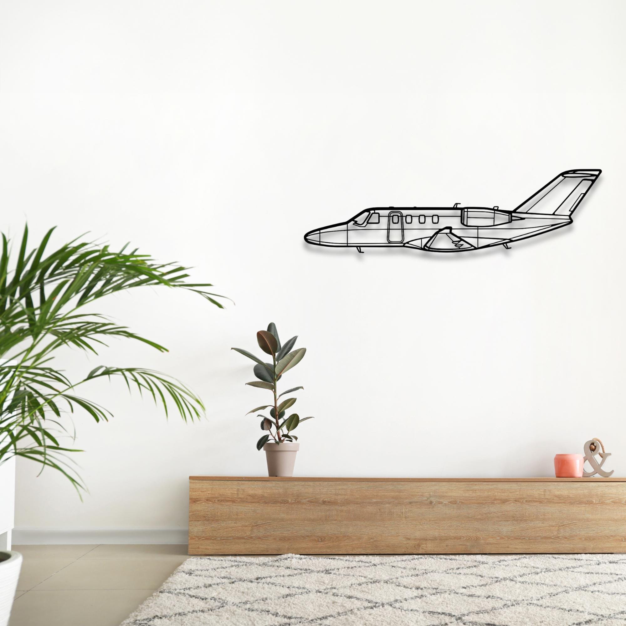 Cessna Citation M2 Silhouette - Custom Metal Airplane Wall Art & Unique ...