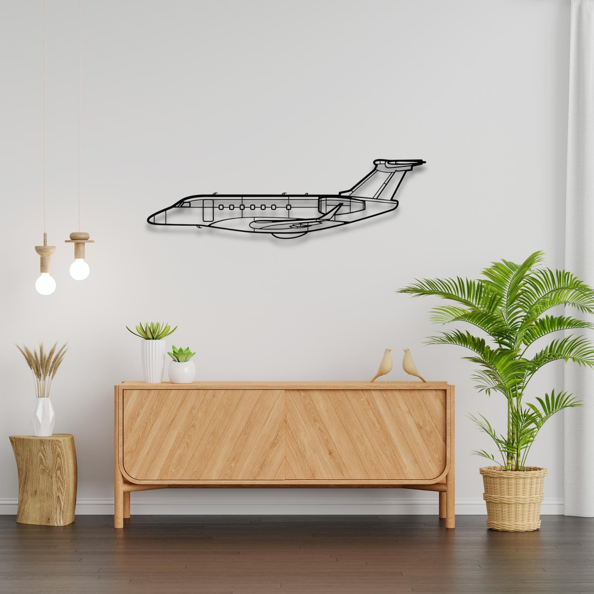 Embraer Legacy Praetor 600 Silhouette - Custom Metal Airplane Wall Art ...
