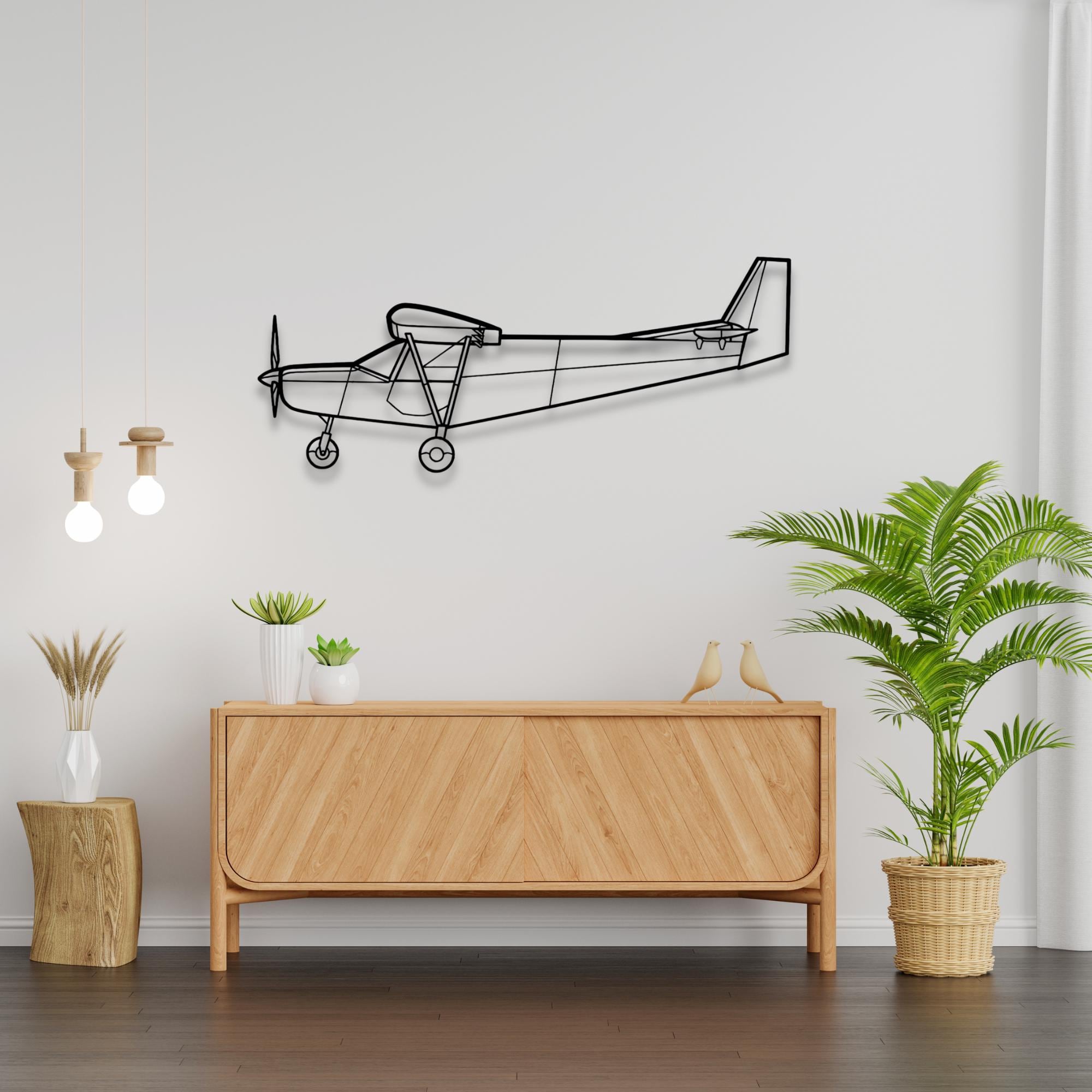 Zenith STOL CH 701 Silhouette - Custom Metal Airplane Wall Art & Unique ...