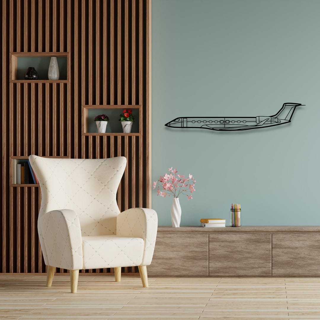 Gulfstream G700 Silhouette - Custom Metal Airplane Wall Art & Unique ...