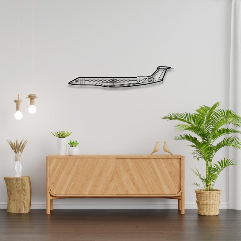 Gulfstream G700 Silhouette - Custom Metal Airplane Wall Art & Unique ...