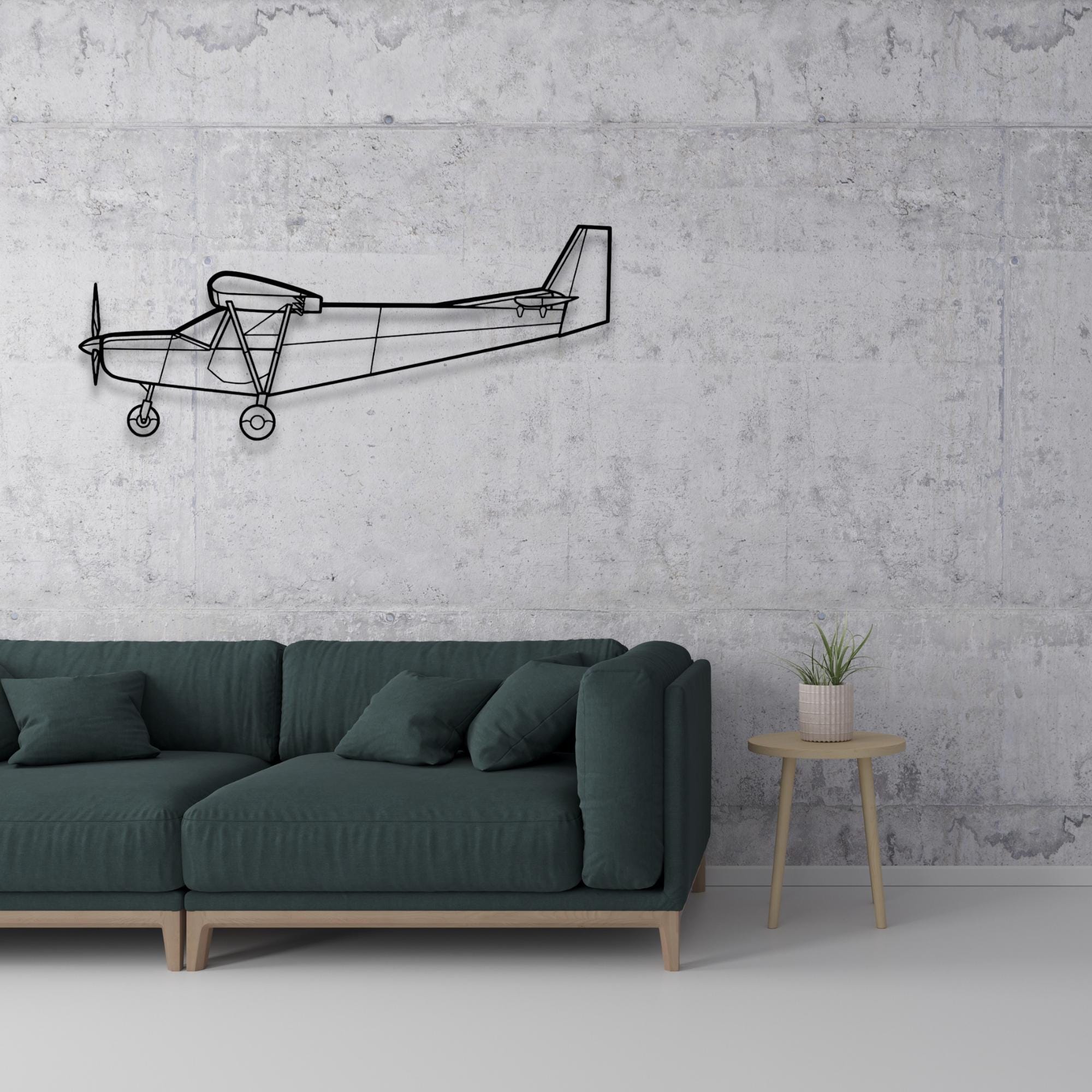 Zenith STOL CH 701 Silhouette Custom Metal Airplane Wall Art & Unique ...